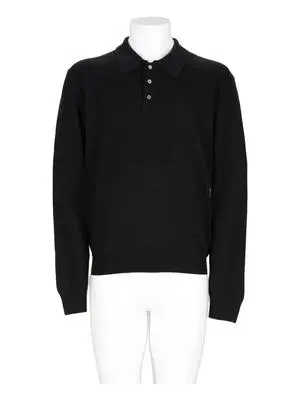 A.p.c. Virgin Wool Polo - Black