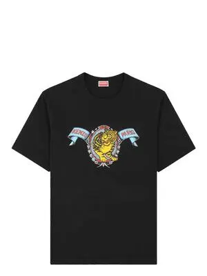 Kenzo T-shirt Jumping Tiger - Black