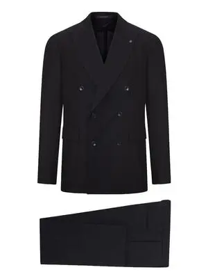 Tagliatore New York Double-breasted Tailored Suit - Black