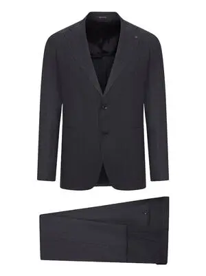 Tagliatore Tailored Wool Suit With Single-breasted Jacket - Multicolor