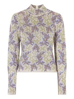 Rabanne Intarsia-knit Turtleneck Sweater - Multi