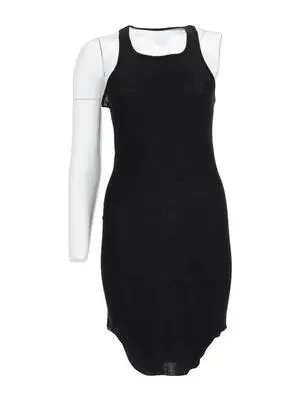 Rick Owens Sleeveless Sheer Tank Dress - Black