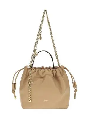Chloé Neutrals Bucket Bags - Cream