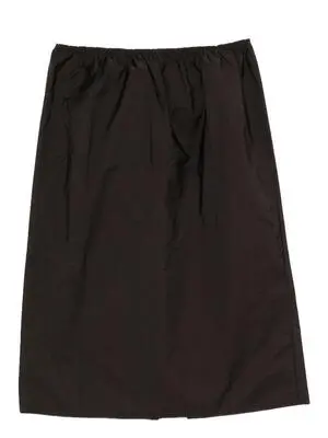 Carven Gathered Waist Skirt With Pearl Detail - Brown