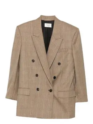 Saint Laurent Jackets Blazers - Brown