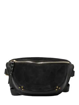 JÉRÔME DREYFUSS Lino Smooth And Suede Leather Belt Bag With Zip Closure