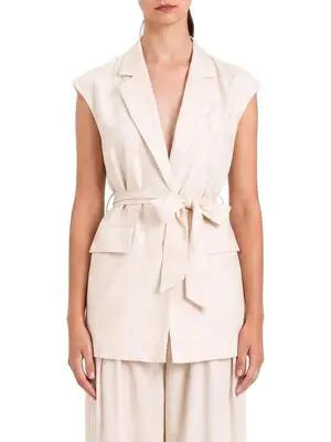 TWINSET Lyocell Vest - Beige