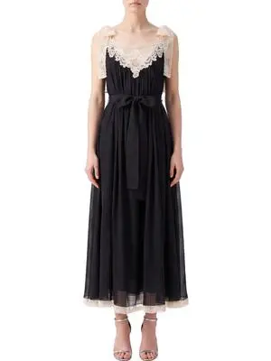 Zimmermann Roselight Off-the-shoulder Midi Dress - Black