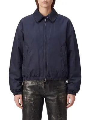 Our Legacy Cotton And Nylon Blend Bomber Jacket - Black