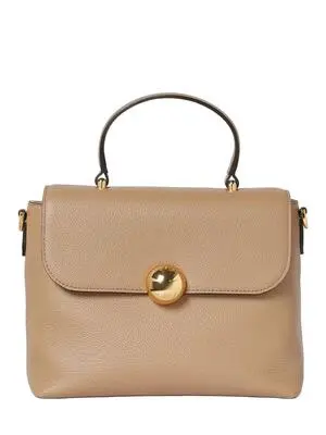 Furla Furla Moonlight Grained Cowhide Leather Handbag Camel