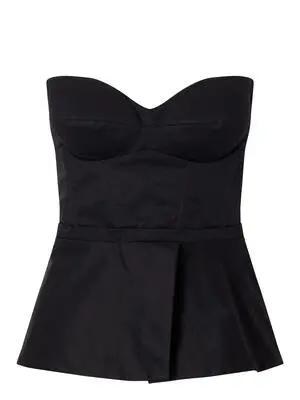 ANDRES OTALORA ANDRES OTALORA Strapless Stretch-Cotton Twill Blouse