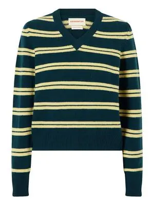 &daughter Sligo Striped Wool Sweater - Green