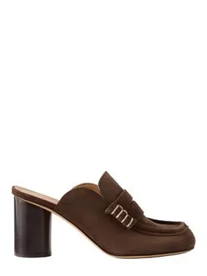 JW Anderson Suede Mule Pumps - Brown