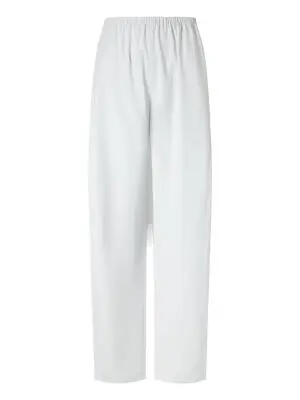 LA LIGNE LA LIGNE Cotton Poplin Wide-Leg Pants Blue