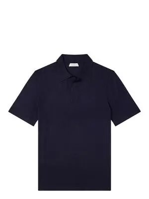 Gabriela Hearst Gabriela Hearst - Stendhal Cashmere And Silk-Blend Polo Shirt - Men - Blue - S Navy