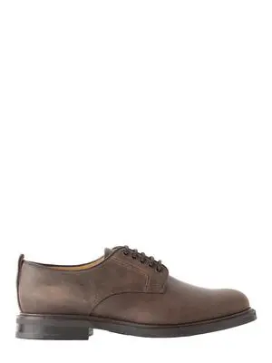 Church's Pentire Waxed-suede Derby Shoes - Brown