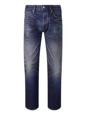 TOM FORD Straight-leg Selvedge Jeans - Blue