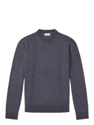 PIACENZA CASHMERE 1733 Mohair And Silk-blend Crew Neck Sweater - Gray