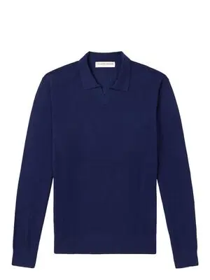 Orlebar Brown Orlebar Brown - Bresson Cashmere Polo Shirt - Men - Blue - XS Blue