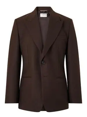 Saint Laurent Wool Blazer - Brown