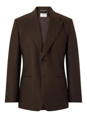 Saint Laurent Wool Blazer - Brown