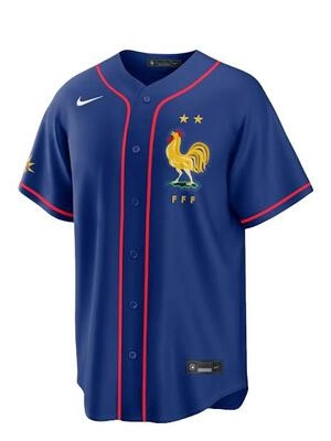 Nike France National Team X Mlb Stadium Jersey - Blue