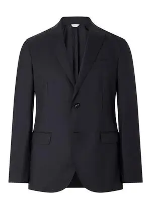 Boglioli Virgin Wool Fresco Suit Jacket - Black