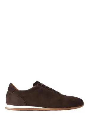 Mr P. Suede Lace-up Sneakers - Brown