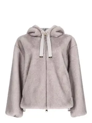 Herno Giacca Bomber In Eco-pelliccia - Grey