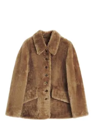BY MALENE BIRGER BY MALENE BIRGER Adeline Shearling Jacket Toffee