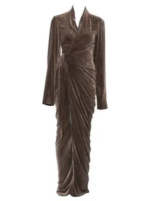 Rick Owens Draped Maxi Dress - Grey