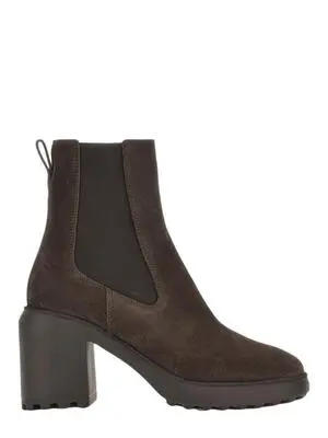 Hogan Hogan H724 Leather Chelsea Boots Brown