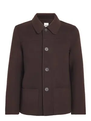 Sandro Wool-blend Double-face Jacket - Brown