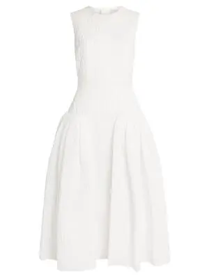 ROKSANDA Crepe Aya Midi Dress - Ivory