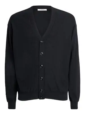 LEMAIRE Wool-blend Twisted Cardigan - Black