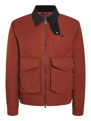 FRED PERRY Fred Perry Caban Jacket With Contrasting Collar