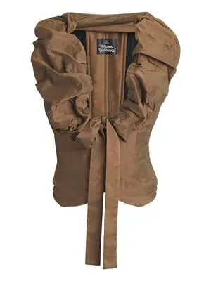 VIVIENNE WESTWOOD Ruched Kendall Corset Top - Brown