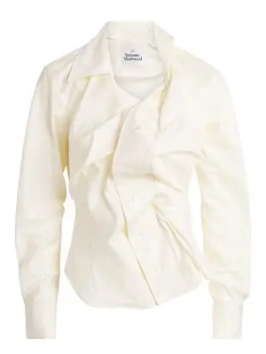 VIVIENNE WESTWOOD Cotton Drunken Shirt - Ivory
