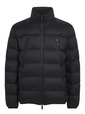 Moncler Dalalven Down Puffer Jacket With Concealed Hood - Black