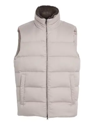 Herno Down Quilted Gilet - Grey