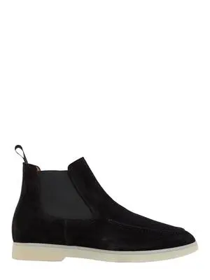 AURELIEN City Suede Chelsea Boots - Black