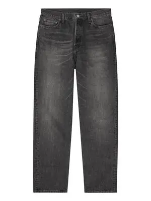 SSSTEIN Relaxed Straight-leg Jeans - Black