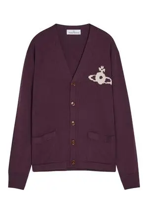 VIVIENNE WESTWOOD Alex Orb-intarsia Wool Cardigan