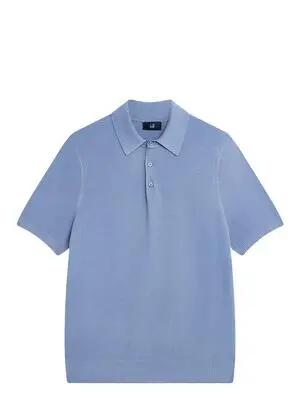 Dunhill Cotton Piqué Polo Shirt - Blue