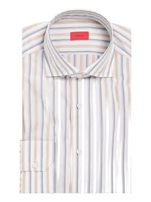 ISAIA Egyptian Cotton Stripe Shirt
