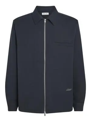 SAMSØE SAMSØE Sadamon Zip-up Overshirt - Grey