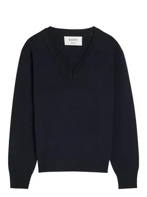 RÓHE V-neck Stretch-wool Jumper