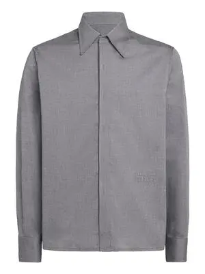 MAISON MARGIELA Cotton Concealed-placket Shirt - Black
