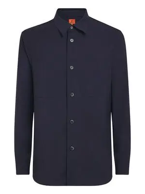 Barena Venezia Tropical Wool Overshirt - Navy