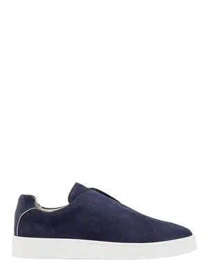 AURELIEN Aur3 Suede Sneakers - Navy